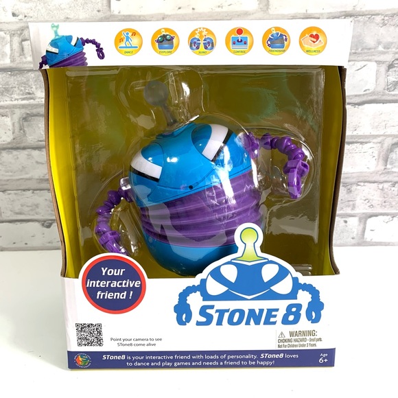 Toys | Stone 8 Your Interactive Friend Robot Blue Bluetooth New | Poshmark